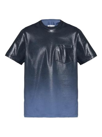 Maison Margiela t-shirt &agrave; poche poitrine - Bleu