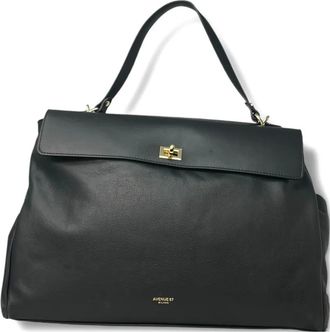 AVENUE 67 sac cabas en cuir - Noir
