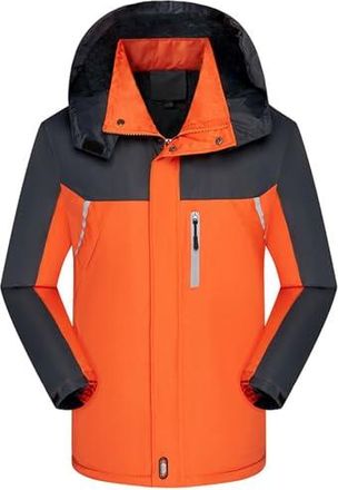 Generic Veste softshell imperm&eacute;able haute visibilit&eacute; pour femme - Grande taille - Veste dhiver &agrave; capuche en polaire avec poches - Fermeture &eacute;clair int&eacute;grale a
