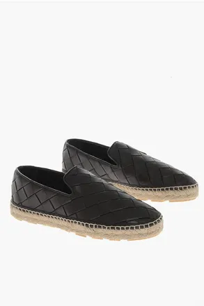 Bottega Veneta Woven Leather JACK Espadrillas with Rubber Sole size 37