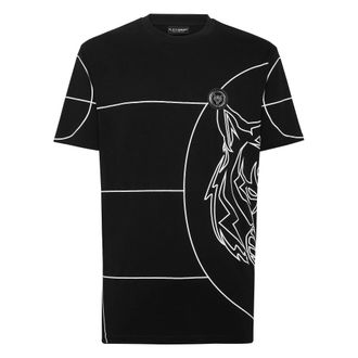 Plein Sport Homme, Tops, Noir, Taille: L T-Shirt Col Rond Tiger