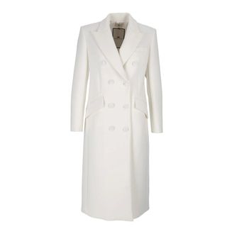 Elisabetta Franchi Cappotto - Femme - Manteaux - Blanc - Taille: 38 FR