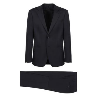 Giorgio Armani Klassisches Wollanzug-Set - - Suits - Herren - Blau - L