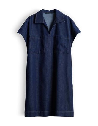 someday Minikleid Qondra aus Denim mit authentischer Waschung