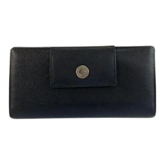 Bulgari Portefeuille long en cuir noir Classico Pre-owned - Femme - Pre-owned - Noir - Taille: ONE Size