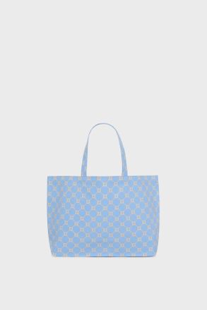 Gerard Darel Sac en toile monogramm&eacute;e - LOLITA - Ciel/Vanille