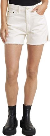 G-Star G-Star RAW Womens Shorts High Short Split wmn, Grau (lt Chalk gd D24383-D300-G377), 31