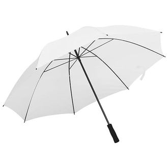 vidaXL Parapluie Coupe-vent Parapluie de Trekking Parapluie de Golf Marche Portable Jardin Ext&eacute;rieur R&eacute;sistant &agrave; lEau Blanc 130 cm