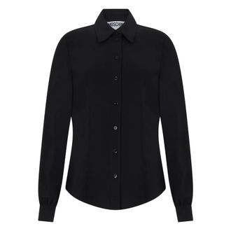Moschino Klassisches Langarmhemd - - Blouses & Shirts - Damen - Schwarzk - XS