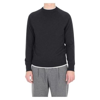 Eleventy Pull &agrave; col rond - Homme - Pulls - Gris - Taille: L
