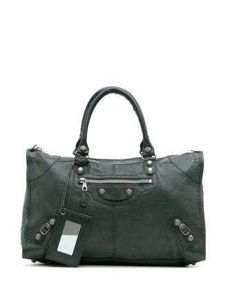 Balenciaga sac à main Motocross Giant 12 en peau dagneau (2005-2025) - Vert