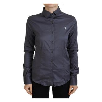 U.S.Polo Association Long Sleeves Polo - - Blouses & Shirts - Damen - Grau - 2XS
