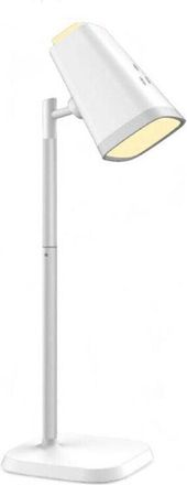 Trade Shop Trade Shop - LAMPADA 2 IN 1 RICARICABILE SCRIVANIA APPLIQUE A LED 6W TOUCH DIMMERABILE CCT BL-1008 - Weiß