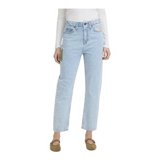 Ichi Ichi, Femme, Jeans, Bleu, Taille: W33 Cropped Jeans