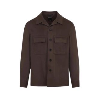Ermenegildo Zegna Cashmere Overshirt - - Shirts - Herren - Braun - S