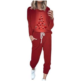 Generic Ensemble de v&ecirc;tements de d&eacute;tente pour femme, col haut, manches longues, fermeture &eacute;clair lat&eacute;rale et pantalon ample &agrave; taille &eacute;lastique, ensemble de lo