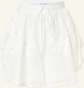 Mrs & Hugs Mrs & Hugs Shorts Mit Spitze weiss