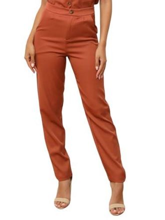 La Modeuse Pantalon taille haute &agrave; coupe cigarette