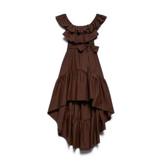 Aniye By Femme, Robes, Brun, Taille: 40 FR Asymmetric Tiered Skirt