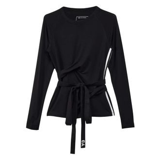 Yohji Yamamoto Femme, Tops, Noir, Taille: 38 FR Long Sleeve Tee