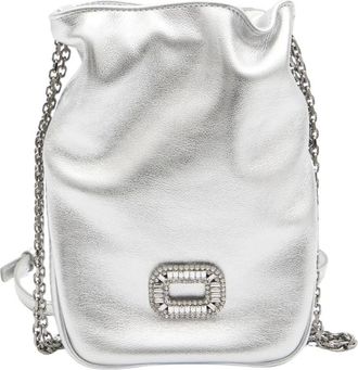 Roger Vivier Femme, Sacs, Gris, Taille: ONE Size Nano Pilgrim Bucket Bag