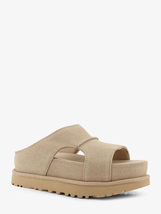 UGG Womens Sandals Goldenstar Beige Suede