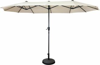 Happy Garden Parasol double 2x4m linai beige - Happy Garden