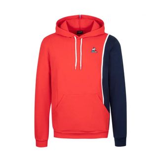 Le Coq Sportif Sportlicher Essential Hoodie in Farbe - - Sweatshirts & Hoodies - Herren - Rot - M