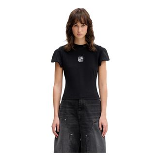 VETEMENTS Biker Cross T-Shirt - - Tops - Damen - Schwarzk - L