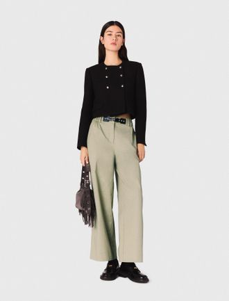 Maje Pantalon Cargo - Vert - Maje