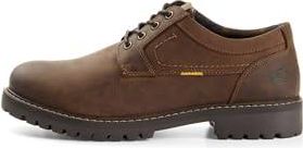 Camel Active Oxford en cuir véritable pour homme, marron, 40 EU