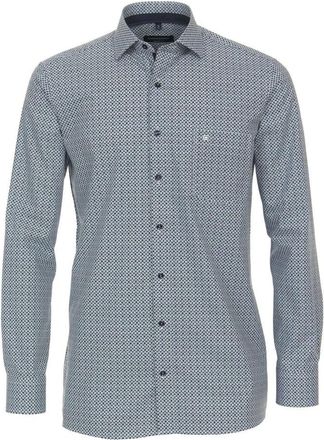 Casamoda Feines Allover-Musterhemd - - Shirts - Herren - Blau - 3XS