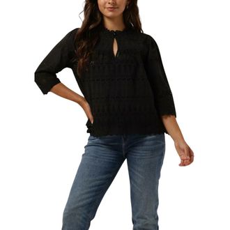 Scotch & Soda Besticktes Top - - Blouses & Shirts - Damen - Schwarzk - XS