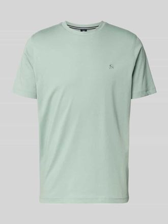 Lerros T-Shirt mit Rundhalsausschnitt und Logo-Stitching