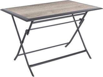 Hesperide Rechteckiger klappbarer Gartentisch Azua Rauchgrau - 4 Plätze - Rauchgrau