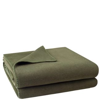 Zoeppritz Zoeppritz Decke in der Farbe: Gr&uuml;n, aus 65% Polyester, 35% Viscose hergestellt, Gr&ouml;&szlig;e: 160x200 cm, 103291-681-160x200, Olivgr&uuml;n