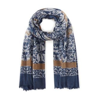 Codello Femme, Accessoires, Multicolore, Taille: ONE Size Écharpe de luxe en mélange cachemire Paisley