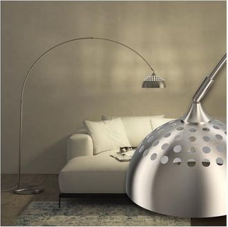 TecTake TecTake Lampadaire sur pied salon Lampe sur pied Lampe salon, Luminaire salon r&eacute;tro chic Design scandinave industriel pour Lumi&egrave;re cosy salon, bureau,