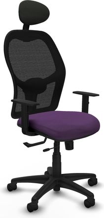 Piqueras y Crespo Stuhl mit verstellbarer Lendenwirbelst&uuml;tze, mit 1D-Armlehnen und festem Kopfteil, ausgestattet mit Syncro/Traslack und Schneideschaum, mit 50 mm Nylon