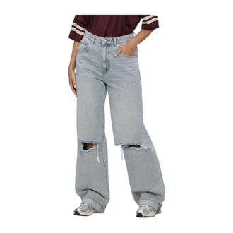 Catwalk Junkie Super Loose Fit Jeans Damaged - - Jeans - Damen - Blau - W31