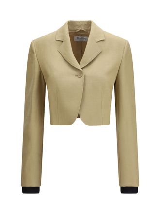 Max Mara Womens Linen Jacket Buono Sand