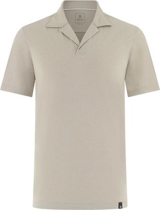 Boggi Milano Homme, Tops, Beige, Taille: M Polo en m&eacute;lange de Tencel et lin