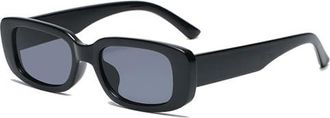 Generic Lunettes De Soleil &Agrave; Petite Monture For Hommes Et Femmes, Polyvalentes, For Vacances, F&ecirc;te, Plage, Conduite(Black)