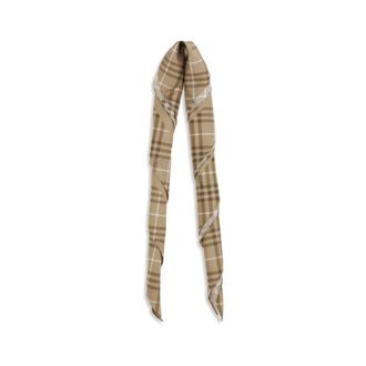 Burberry Mens Beige Silk Scarf