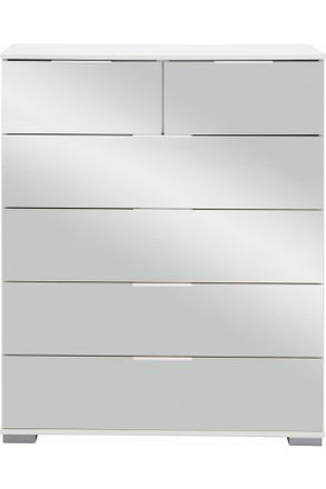 Livetastic Kommode, Wei&szlig;, Metall, 6 Schubladen, 82x102x42 cm, BQ - B&uuml;ndnis f&uuml;r Qualit&auml;t, Made in Germany, DIN EN ISO 9001, Beim&ouml;bel erh&auml;ltlich, Wohnzimmer, Kommo