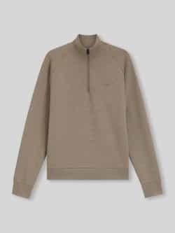 HUGO BOSS Sweatshirt mit halblangem Rei&szlig;verschluss