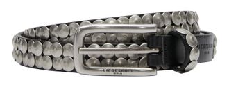 Liebeskind Berlin Belt G 20mm 95 STUDDED BELTS Washed Leather black