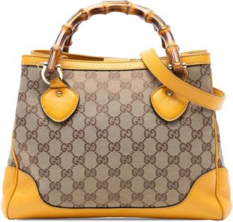 Gucci Hobo Bags - Small GG Canvas Diana Bamboo Top Handle Tote - Gr. unisize - in Braun - für Damen