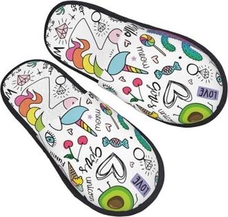 Generic Pantoufles Animaux Amusants Avec Un Cheval Slippers Hiver Confort Chausson Pour Femme Int&eacute;rieur Unisex M