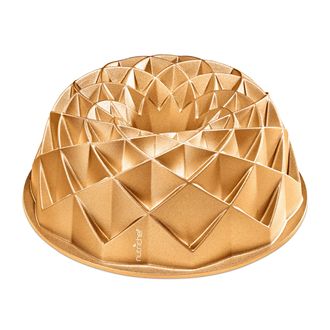 Nutrichef NutriChef Gugelhupfform &Oslash; 23 cm - Aluminium Kuchenform mit Antihaftbeschichtung f&uuml;r gleichm&auml;&szlig;iges Backen PFOA-frei, leicht zu reinigen, edles Kranz-De
